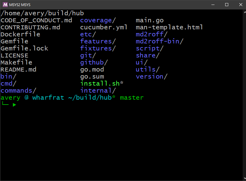 Compiling and installing GitHub’s Hub Utility in msys2 – Unix Greybeard