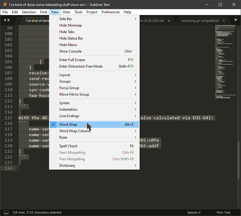 Do you use both Visual Studio Code and Sublime Text 3? – Unix Greybeard